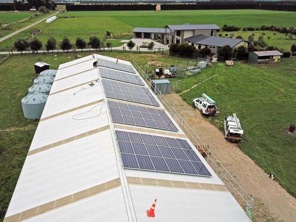 Sunergy Solar | Solar Power installation on implement shed